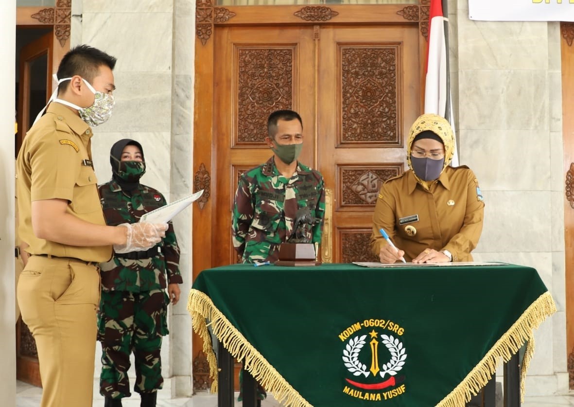 Pemkab Serang-TNI Tuntaskan TMMD Di Tengah Pandemik Covid-19 | infobanten