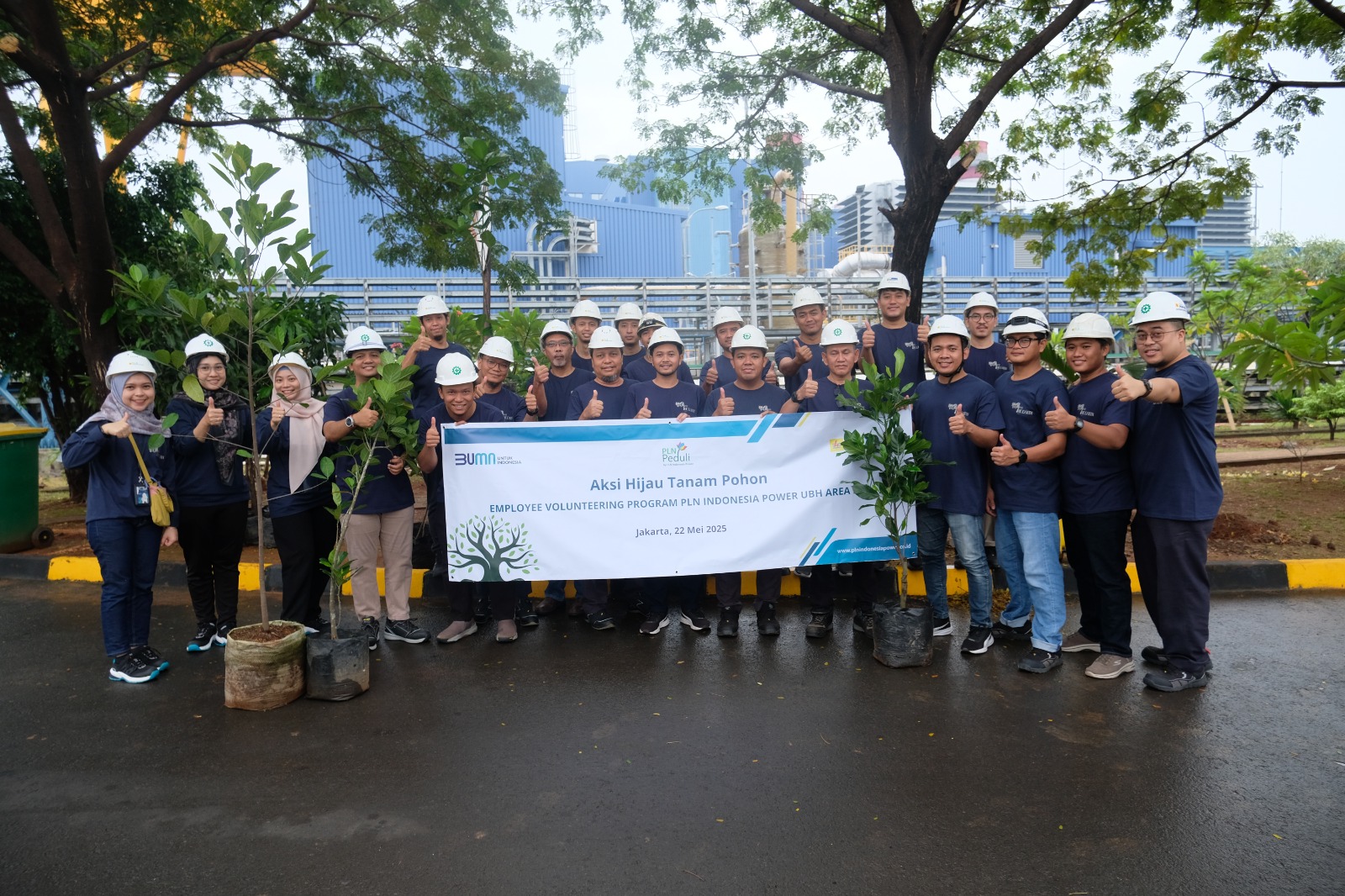 PLN Indonesia Power UBH Tanam Pohon di PLTGU Priok, Wujud Komitmen ...
